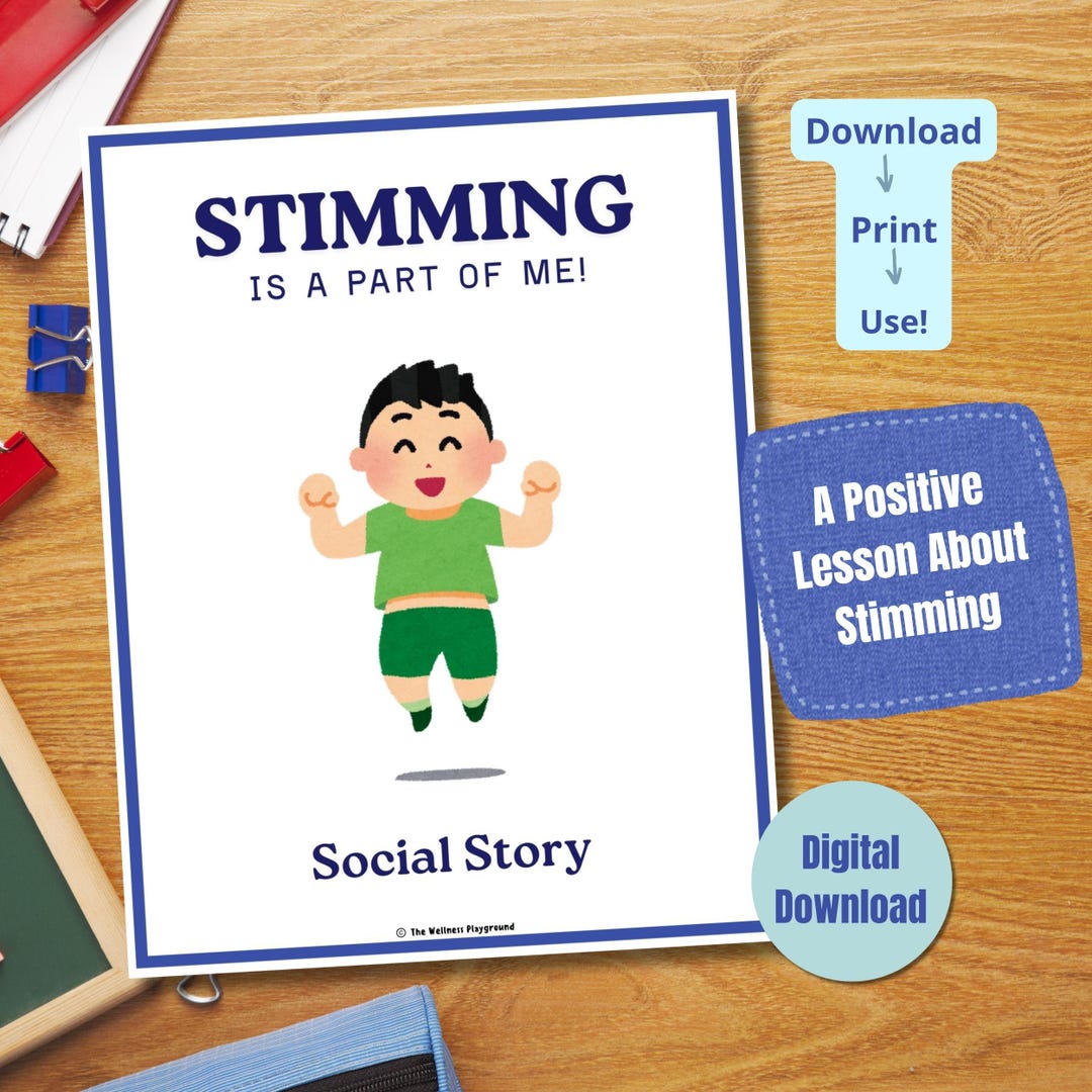 Stimming Social Story: Autism Self-regulation | SEL ASD Lesson - Etsy