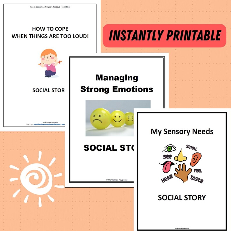 Social Story Bundle on Self-regulation Skills | Printable Social ...