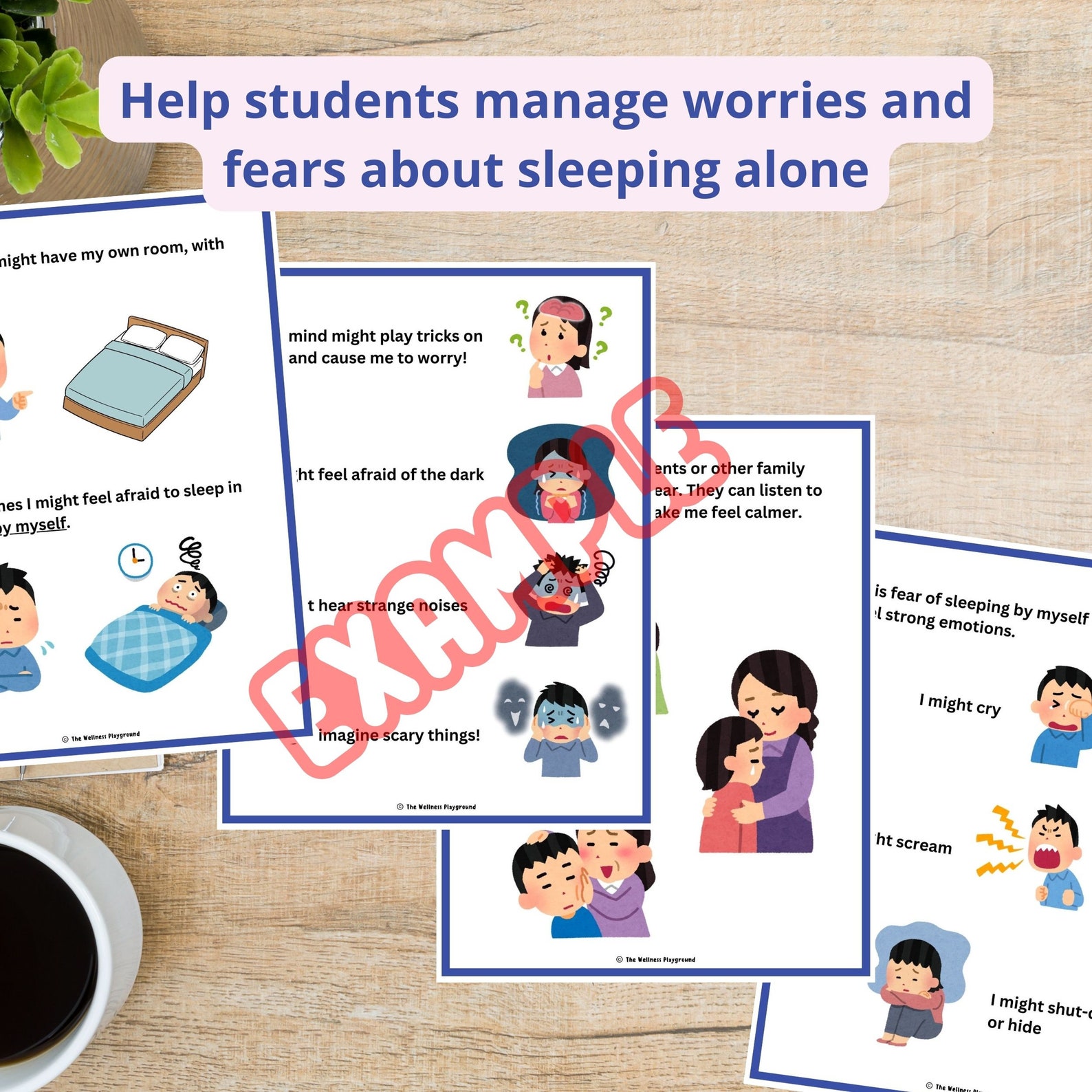 Sleeping by Myself Social Story: Coping With Fears (PDF) - Etsy
