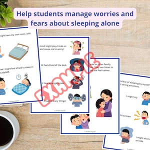Sleeping by Myself Social Story: Coping With Fears (PDF) - Etsy