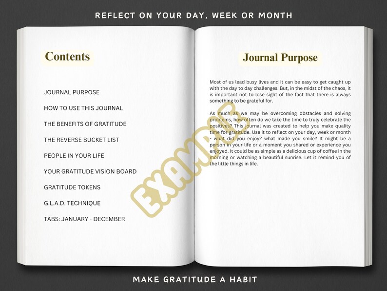 Printable Daily Gratitude Journal | Digital Gratitude Journals ...