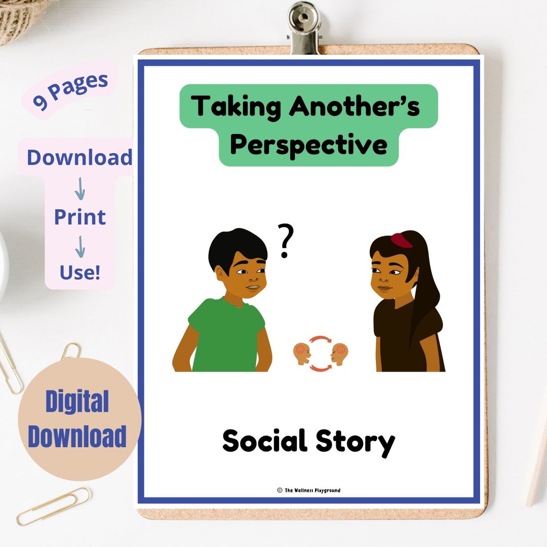 Social Story: Taking Another's Perspective | Empathy Theory of Mind ...
