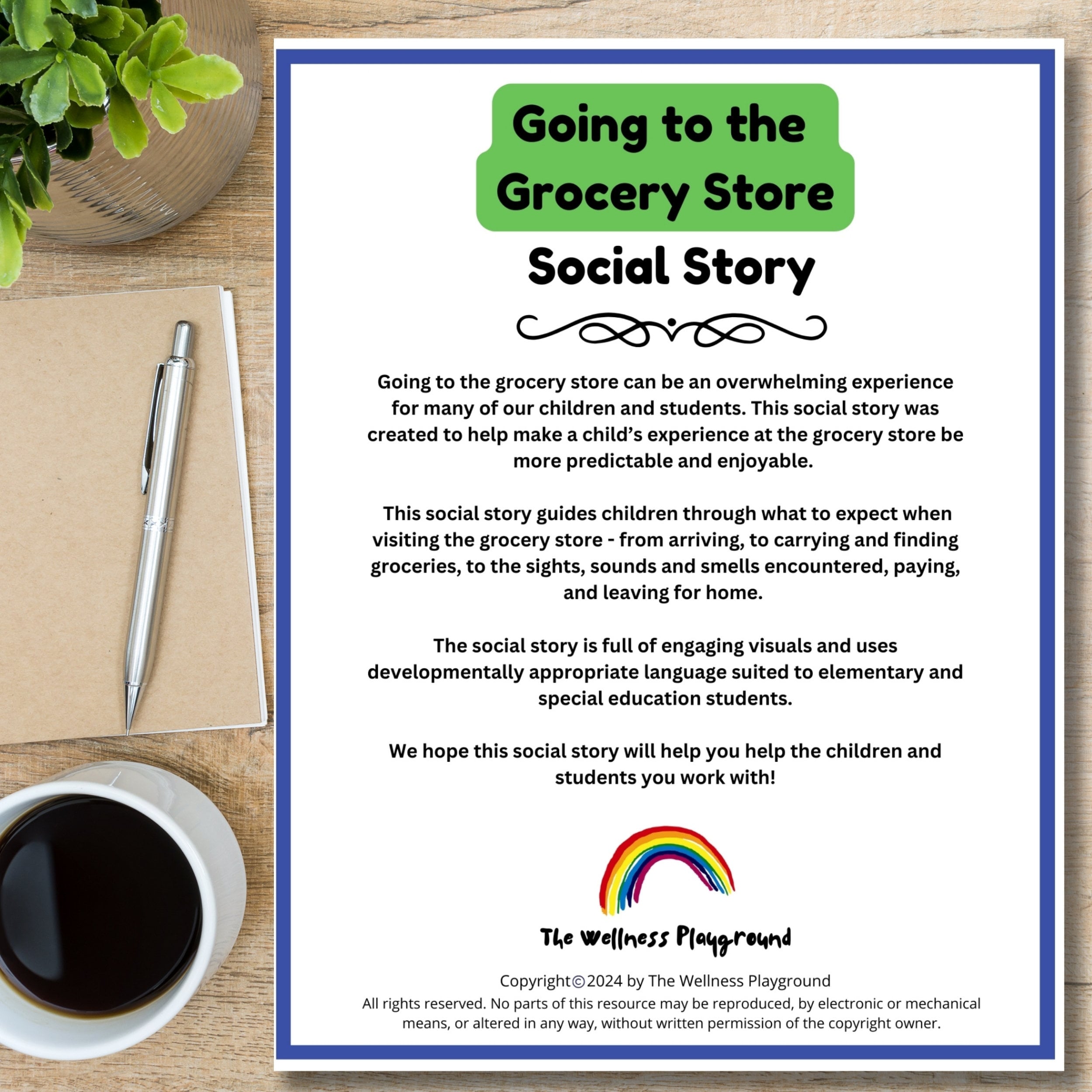 Grocery Store Social Story: Autism & Special Education (PDF) - Etsy