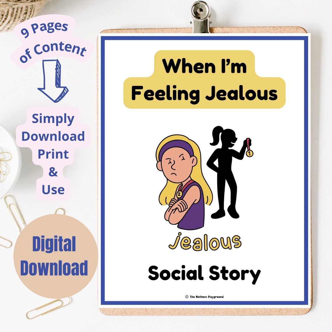 Social Story When I'm Feeling Jealous, Jealousy Social Story, Social ...