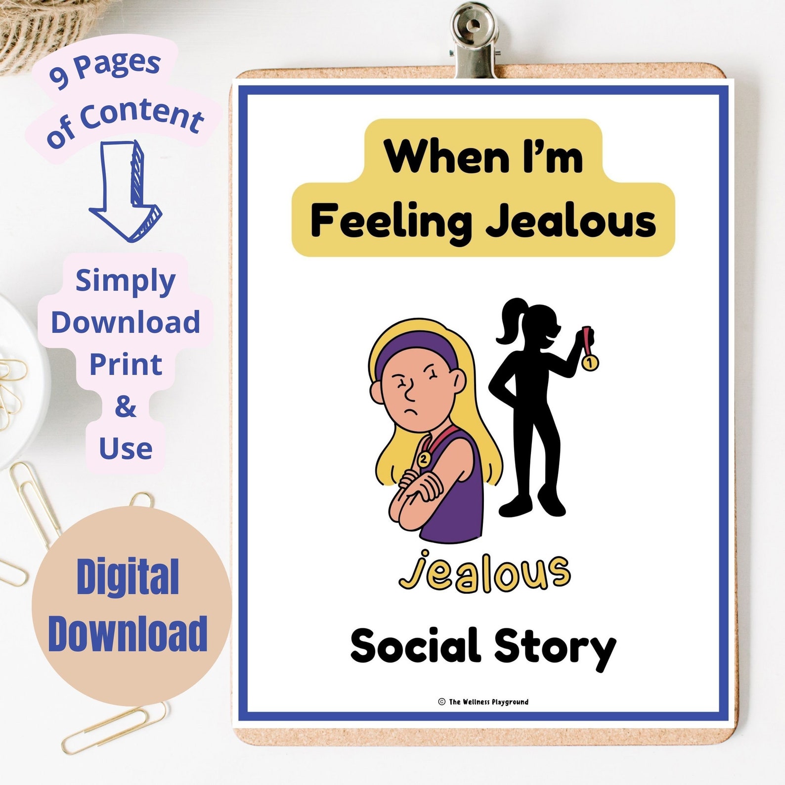 Social Story When I'm Feeling Jealous, Jealousy Social Story, Social ...