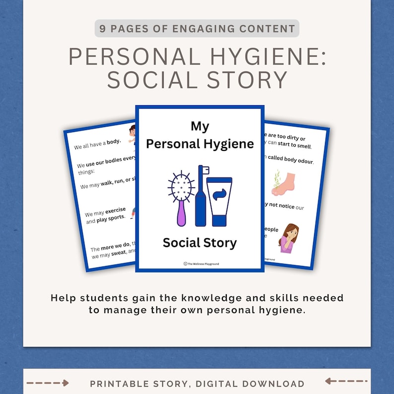 Personal Hygiene Social Story | Printable Digital Social Story ...