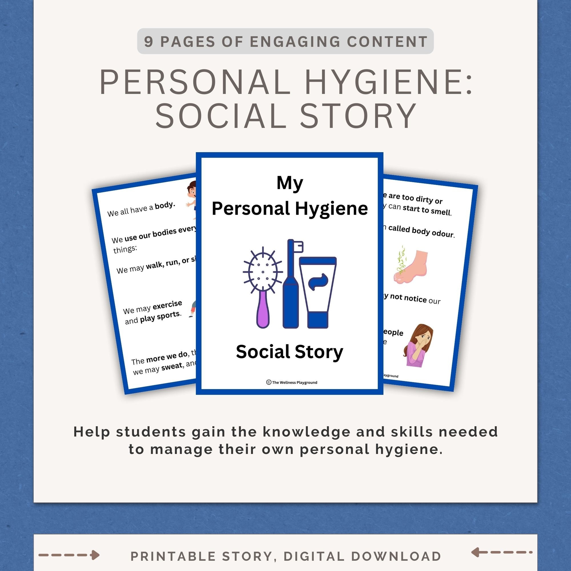 Personal Hygiene Social Story | Printable Digital Social Story ...