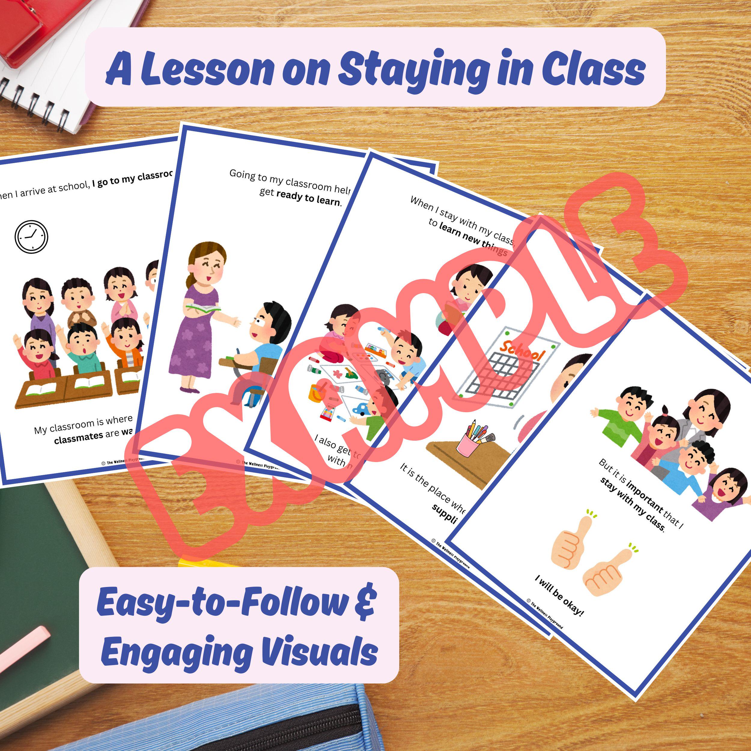 Classroom Behavior Social Story: School Safety Resource (PDF) - Etsy