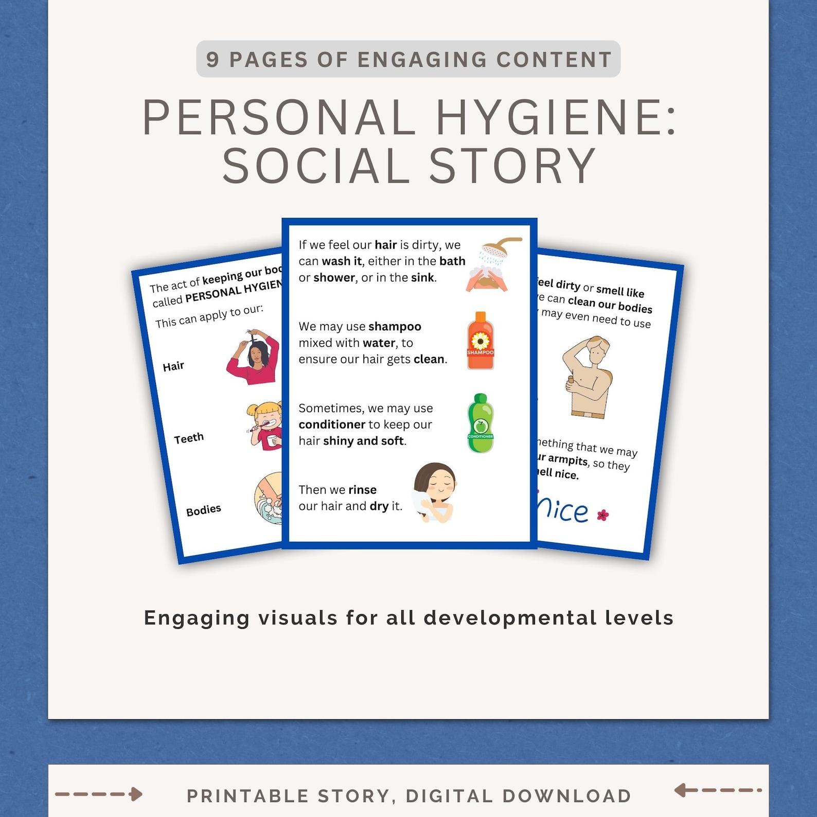 Personal Hygiene Social Story | Printable Digital Social Story ...
