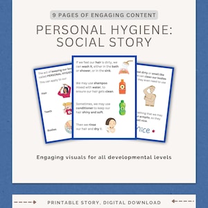 Personal Hygiene Social Story | Printable Digital Social Story ...