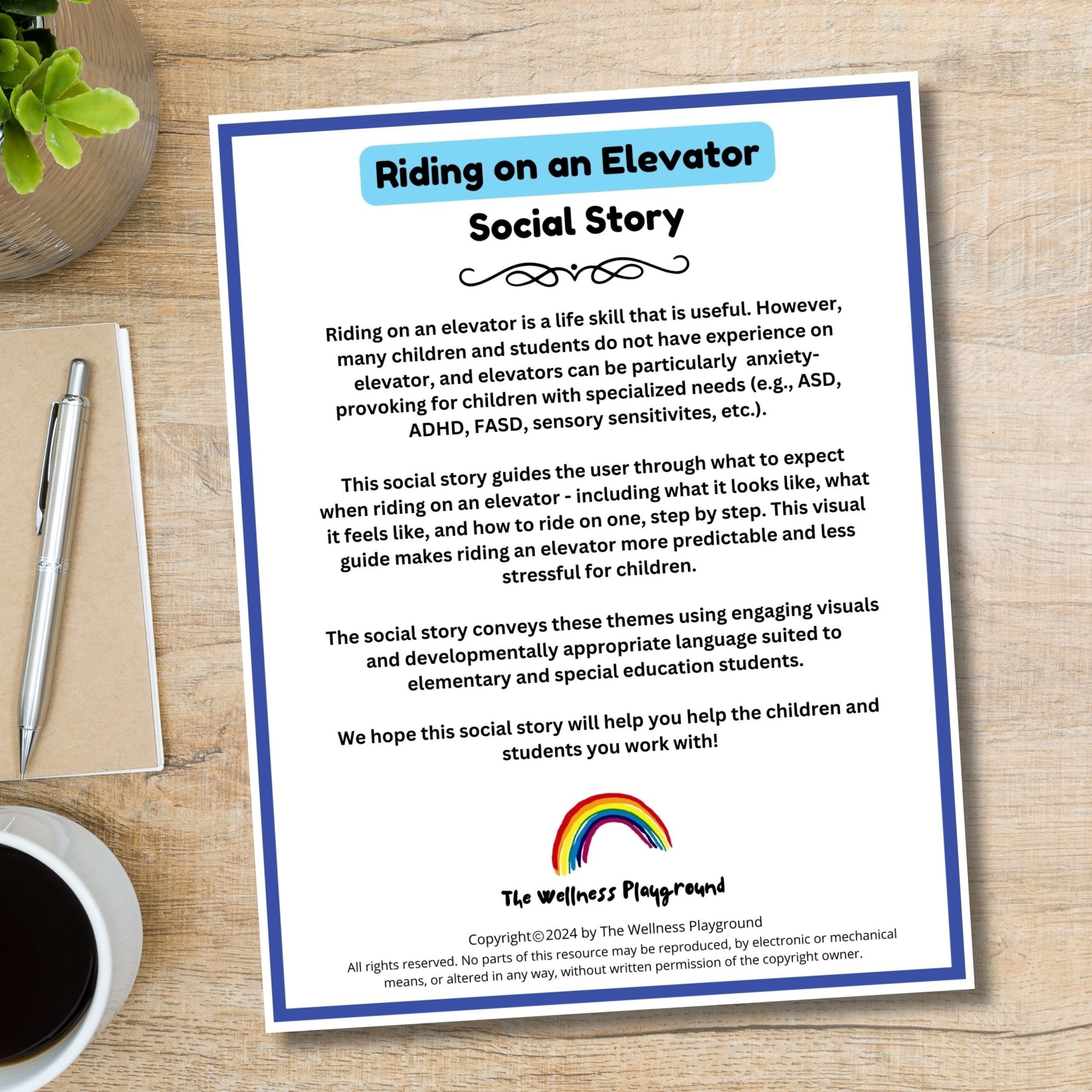 Elevator Social Story: Life Skills Lesson (PDF Download) - Etsy