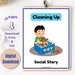 Printable Social Story for Kids About Cleaning up and Responsibility ...