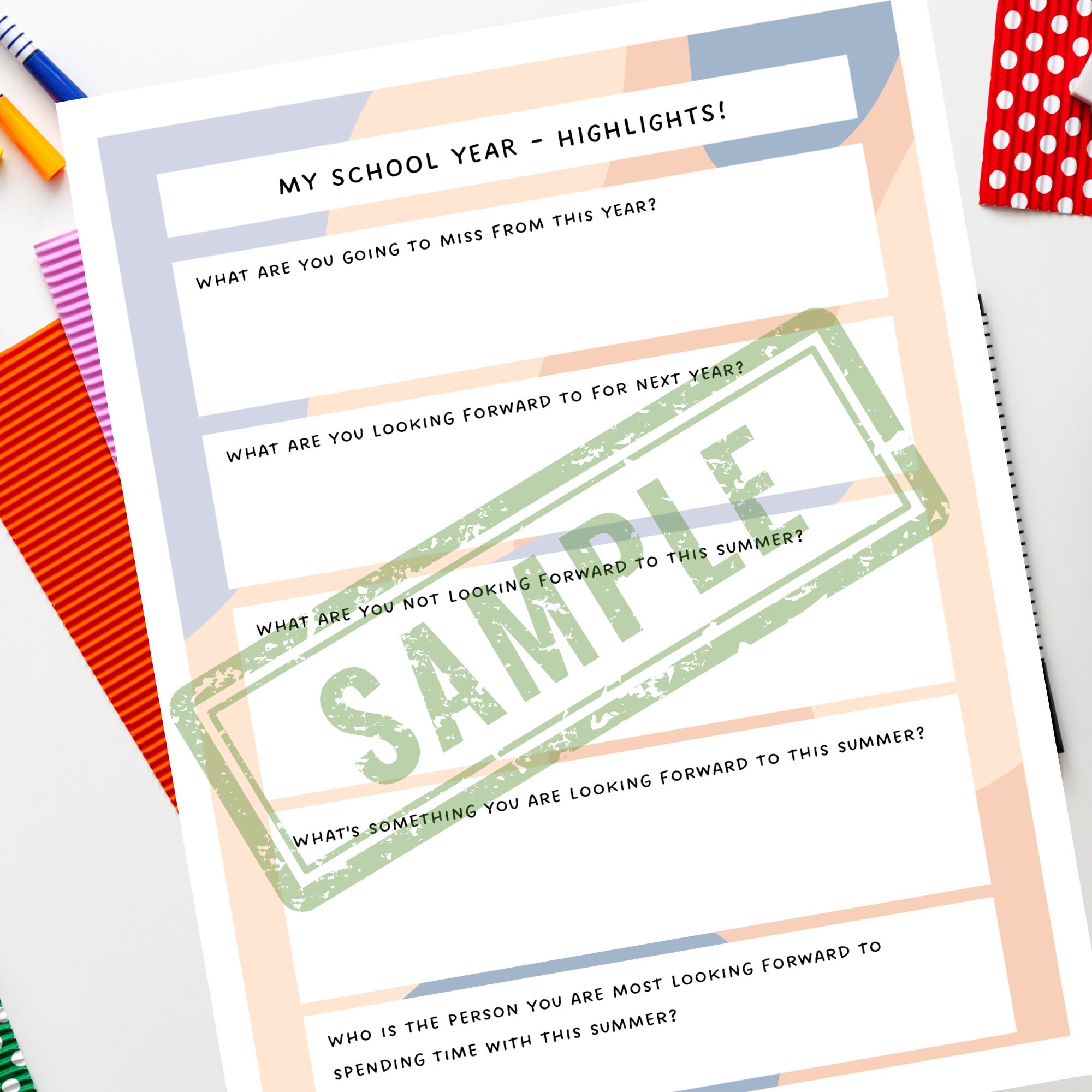 School Student Reflection Worksheet | Social Emotional Tool for Kids ...