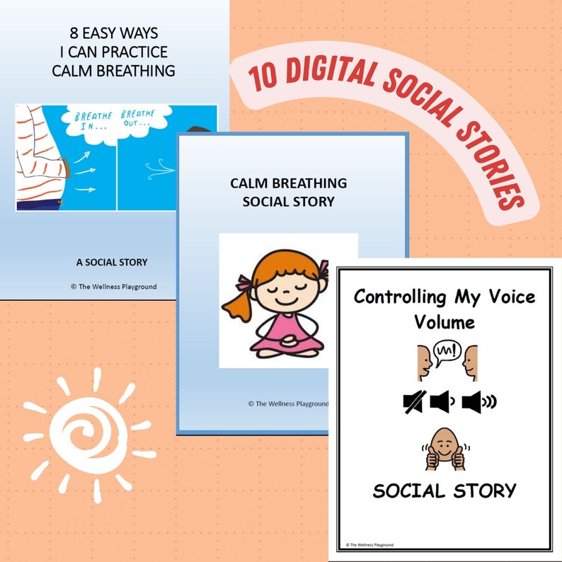Social Story Bundle on Self-regulation Skills | Printable Social ...