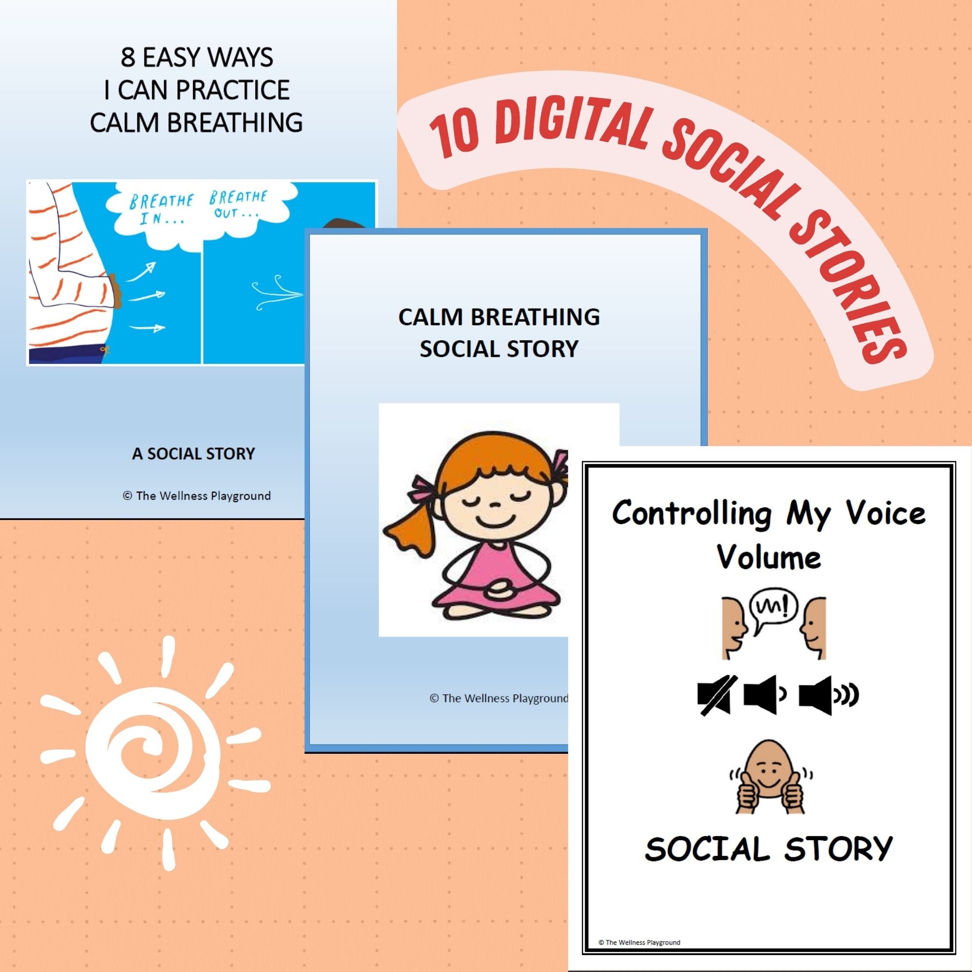Social Story Bundle on Self-regulation Skills | Printable Social ...