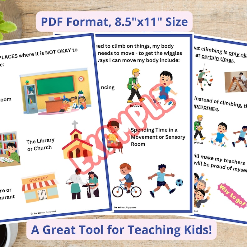 No Climbing Social Story | ADHD ASD Social Story | Behaviour Lesson - Etsy