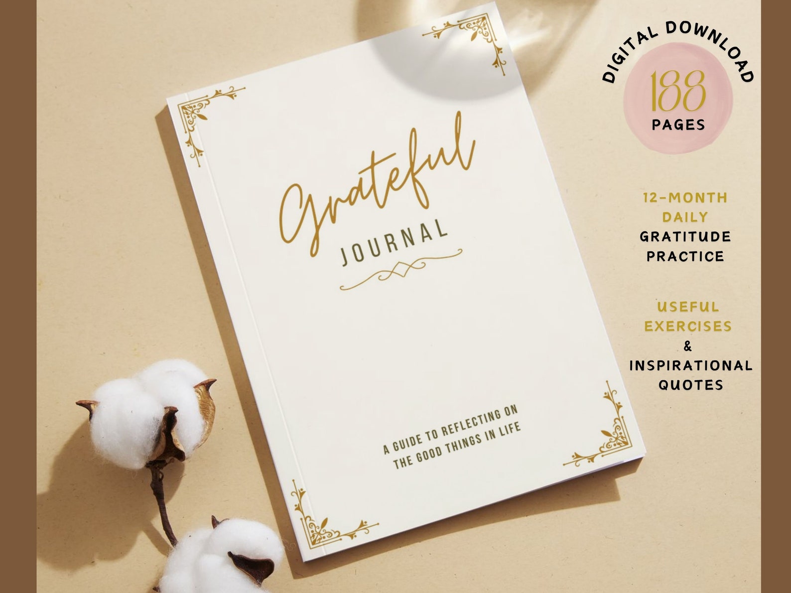 Printable Daily Gratitude Journal | Digital Gratitude Journals ...