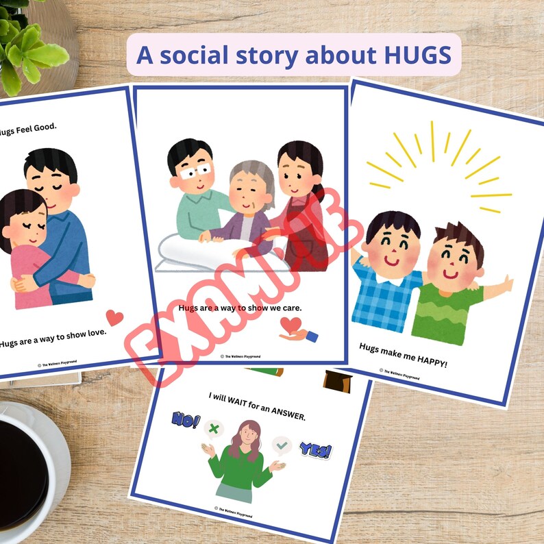 Social Story: All About Hugs | Personal Space Boundaries Lesson ...