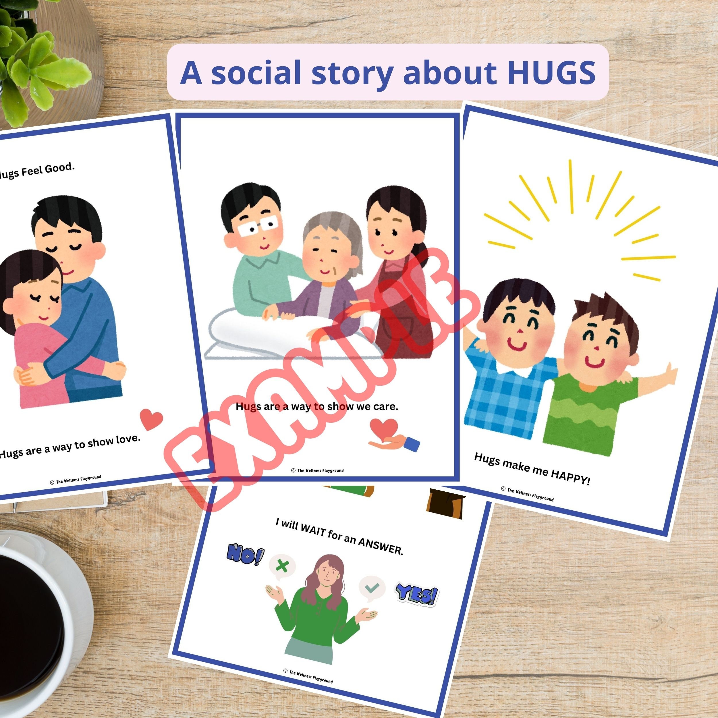 Social Story: All About Hugs | Personal Space Boundaries Lesson ...