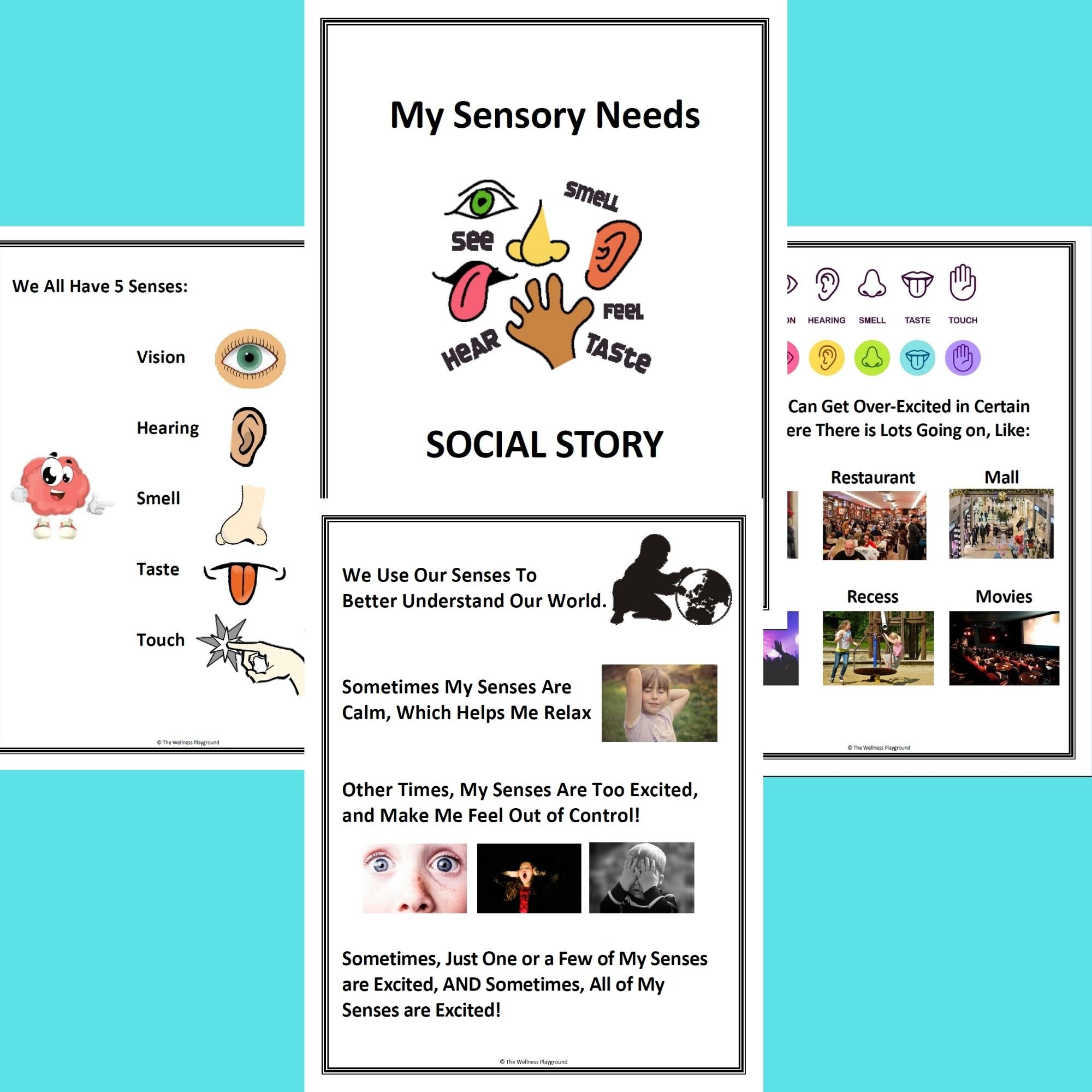 Social Story My Sensory Needs | Self-regulation Social Story | Autism ...