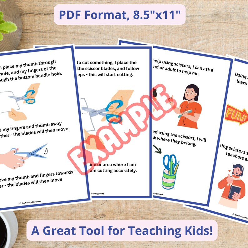 Social Story Using Scissors | Scissors Safety Lesson | Fine Motor ...