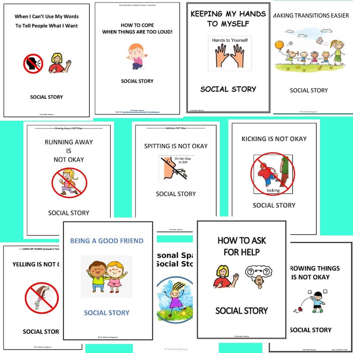 Social Stories Bundle | Printable Social Stories | Special Education ...