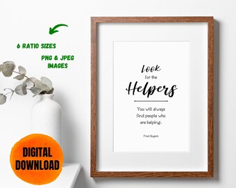 Look for the Helpers Quote - Etsy
