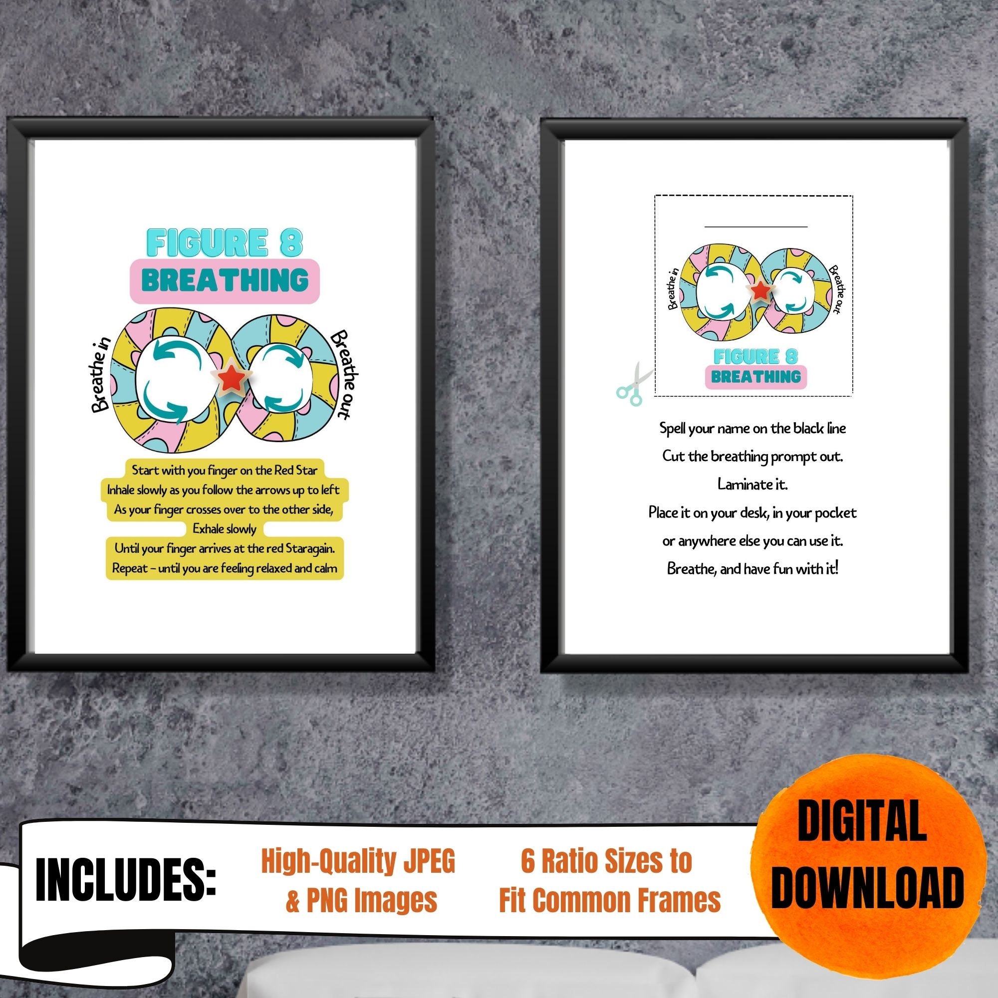 Figure 8 Breathing | Mindfulness | Breathing Strategy| Therapy Art ...