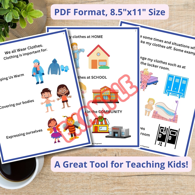 Keeping Clothes on Social Story: Autism & ADHD (PDF) - Etsy