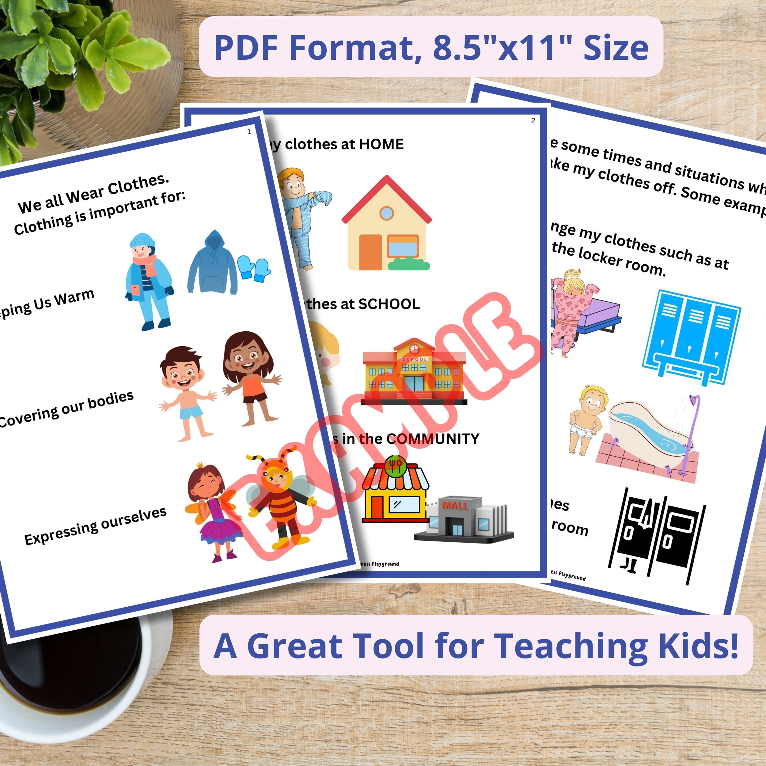 Social Story on Keeping Clothes on | Social Story for Student With ...