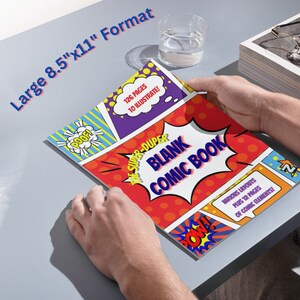 Blank Comic Book | Printable Comic Book Template | Digital Comic Book ...