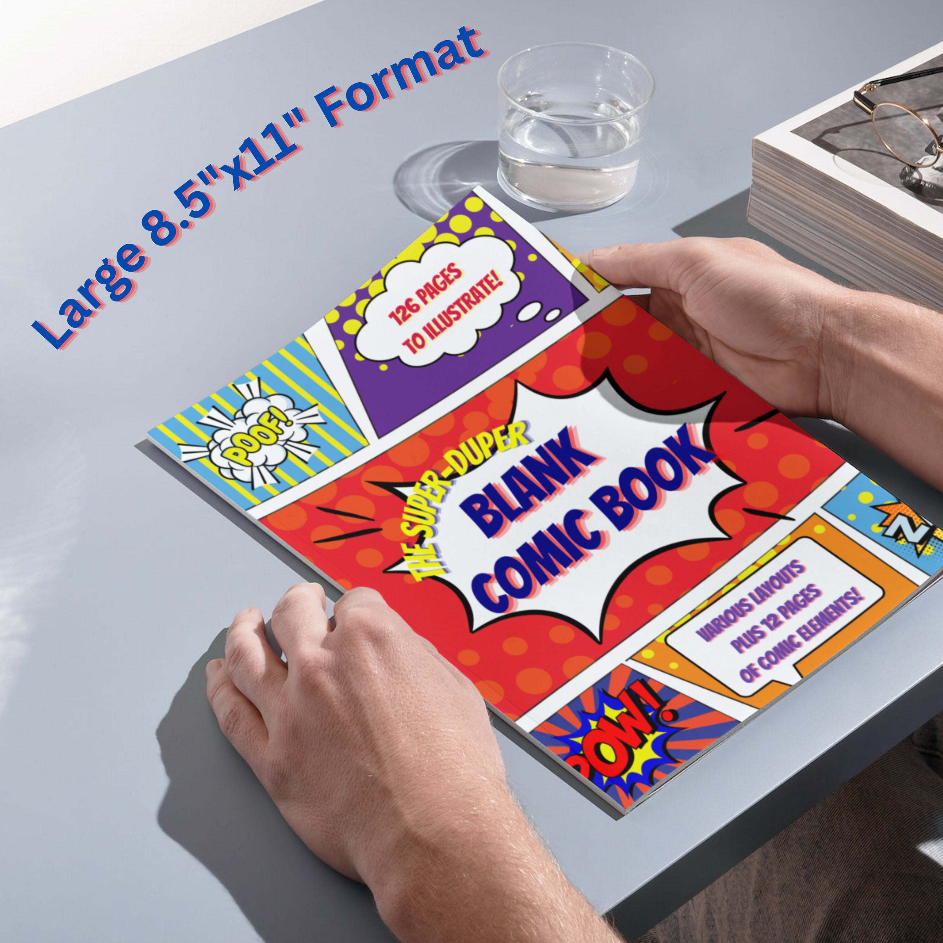 Blank Comic Book | Printable Comic Book Template | Digital Comic Book ...