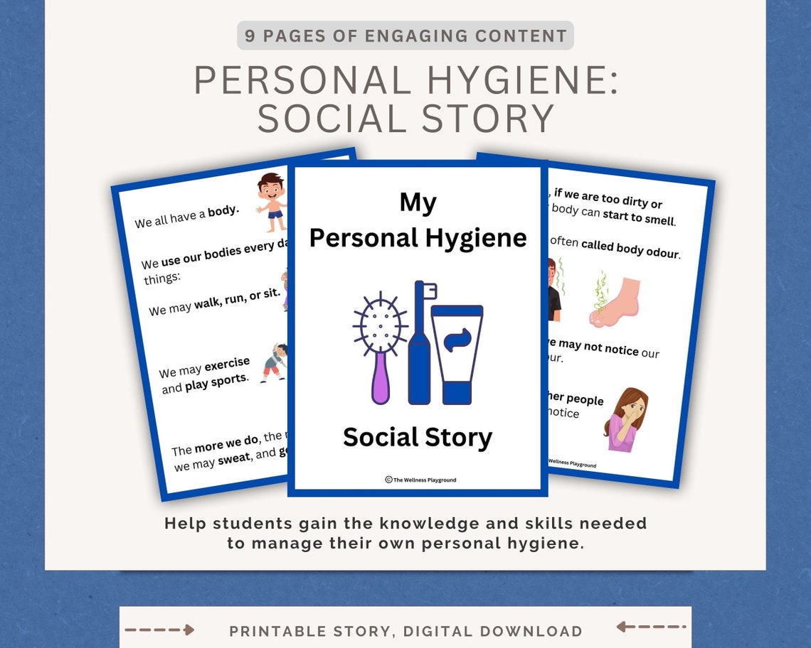 Personal Hygiene Social Story Printable Digital Social Story Classroom ...