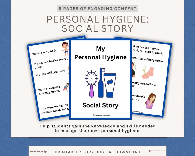 Personal Hygiene Social Story | Printable Digital Social Story ...