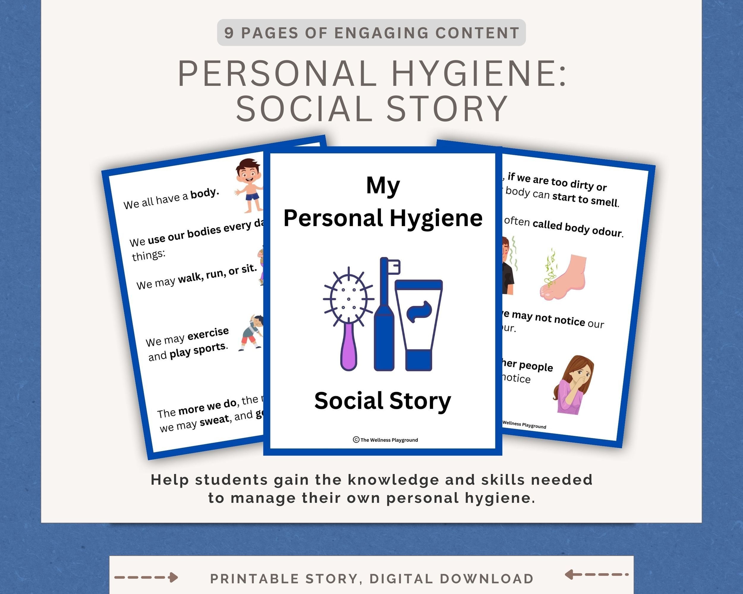 Personal Hygiene Social Story | Printable Digital Social Story ...