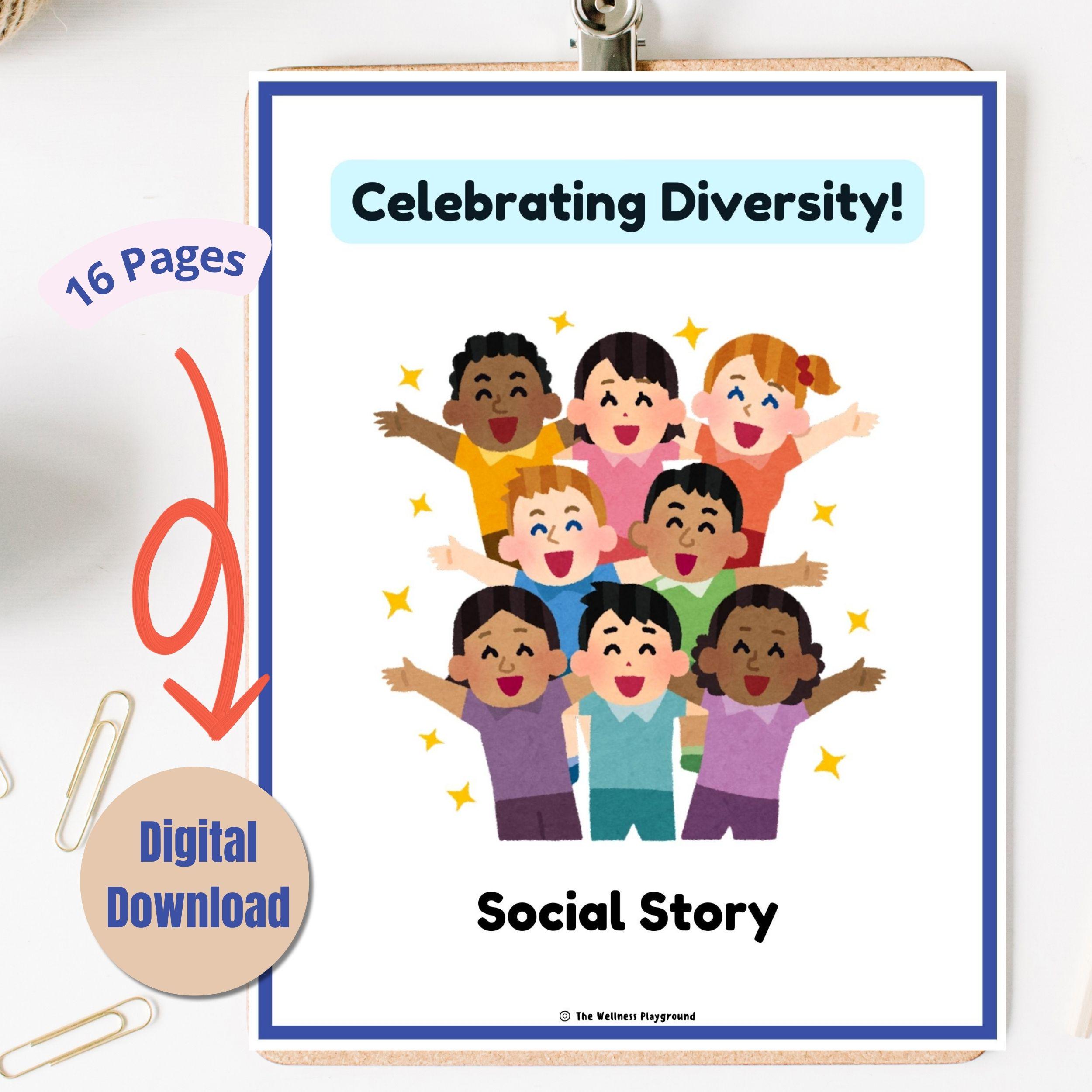 Celebrating Diversity Social Story | Teaching Kids Inclusion & Kindness ...