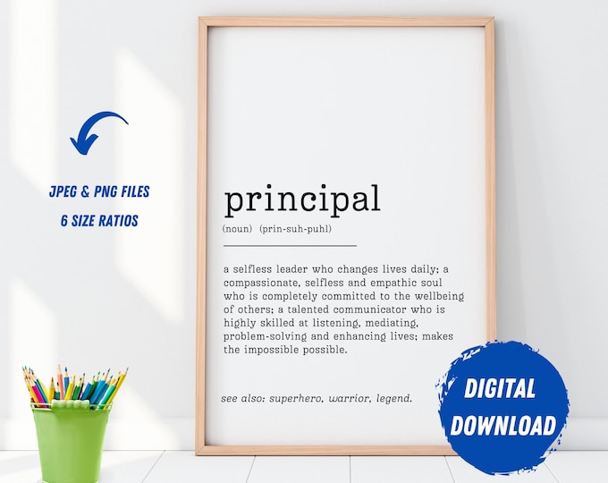 Principal Printable Prayer Wall Art Printable Poem Christian Principal ...
