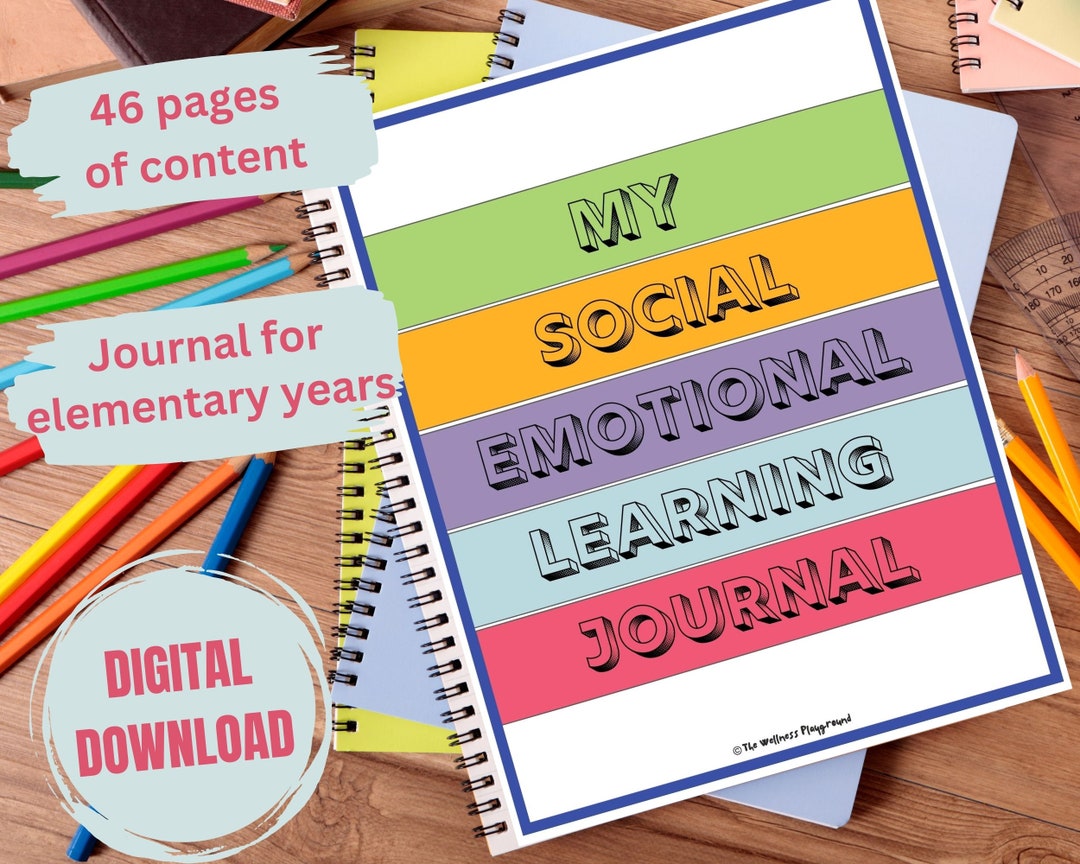Social Emotional Learning Journal: Kids Mental Wellness (digital ...