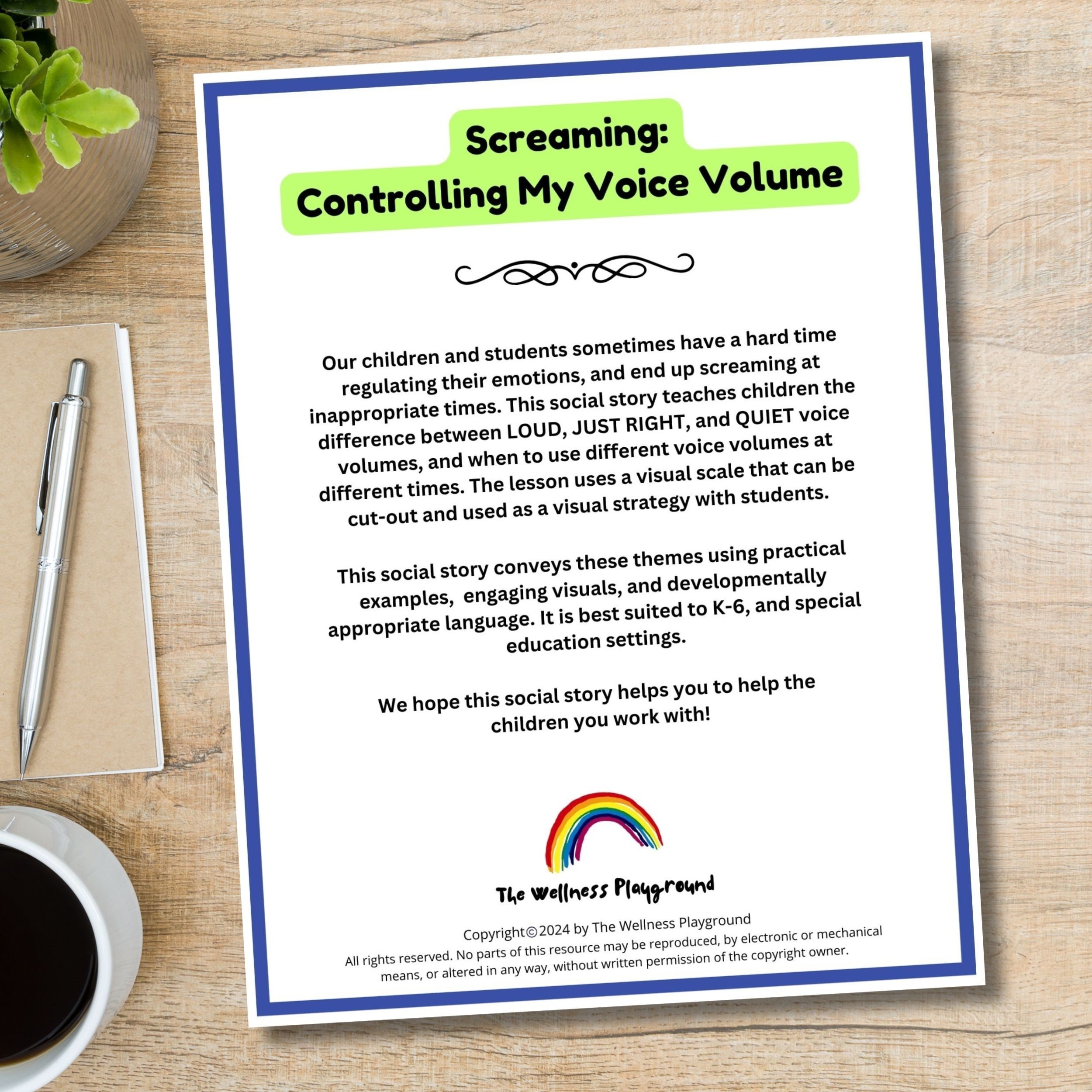 Social Story: Screaming, Controlling My Voice Volume | Emotional ...