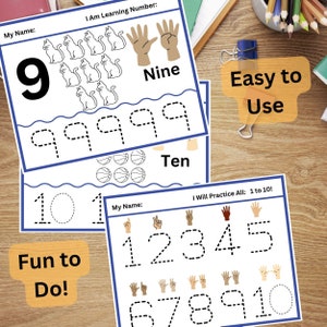 Learning Numbers 1 to 10 | Counting and Writing Practice Numbers ...