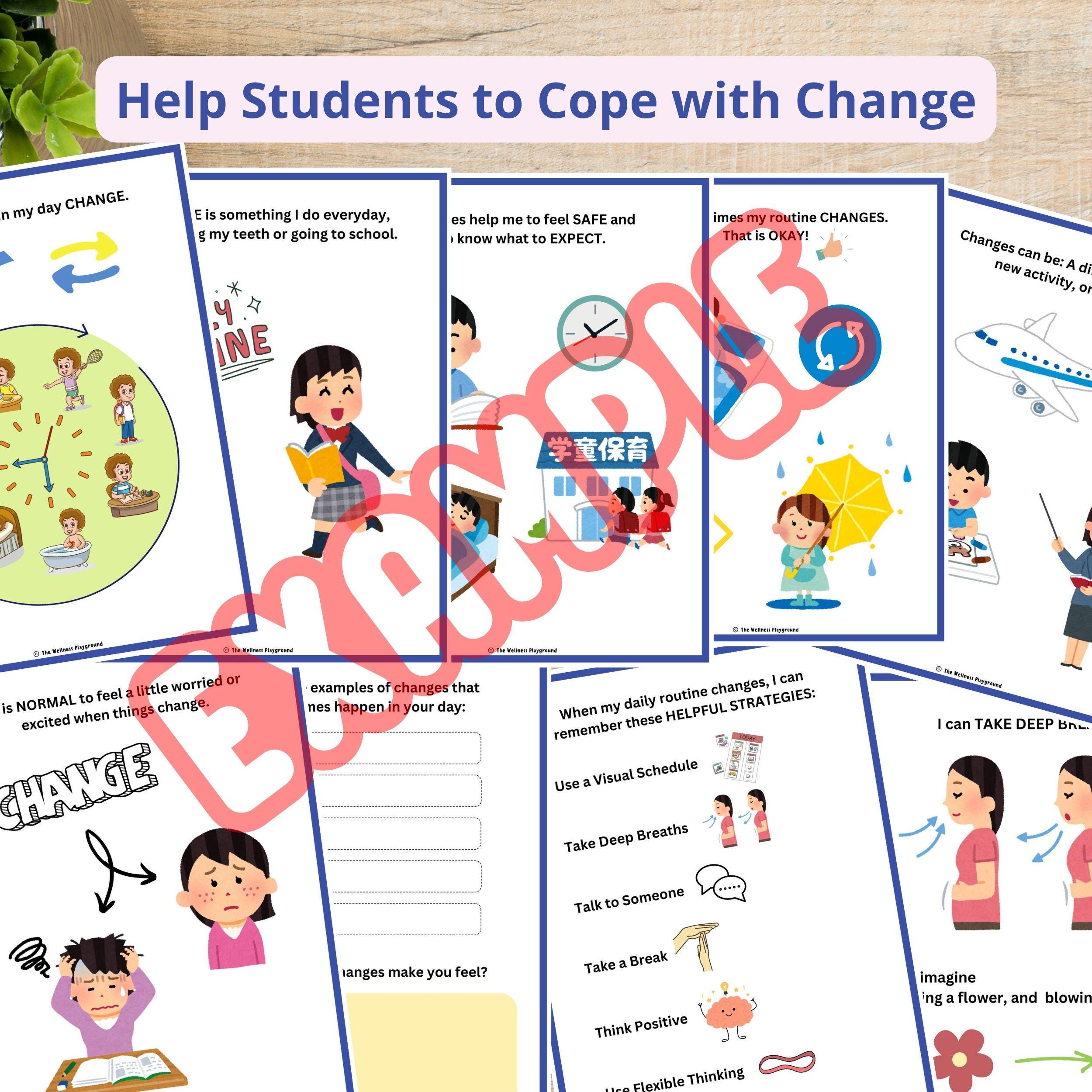Social Story: Coping With Changes in Routine (PDF Download) - Etsy