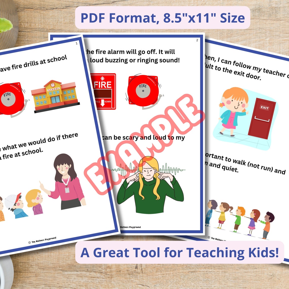 Social Story on Fire Drills What to Expect | Fire Drill School Lesson ...