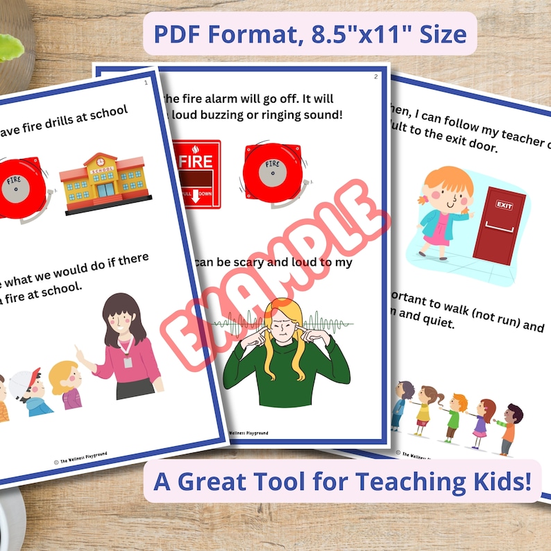 Social Story on Fire Drills What to Expect | Fire Drill School Lesson ...