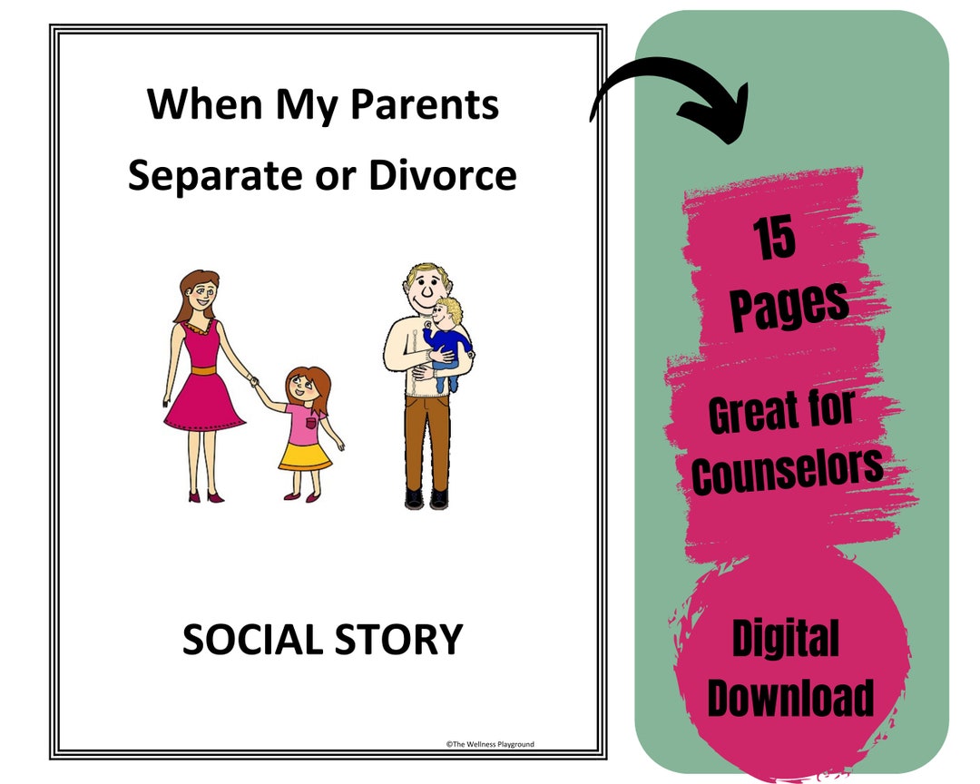 Divorce Social Story for Kids: Family Separation Support (PDF) - Etsy