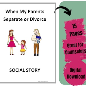 Divorce Social Story for Kids: Family Separation Support (PDF) - Etsy