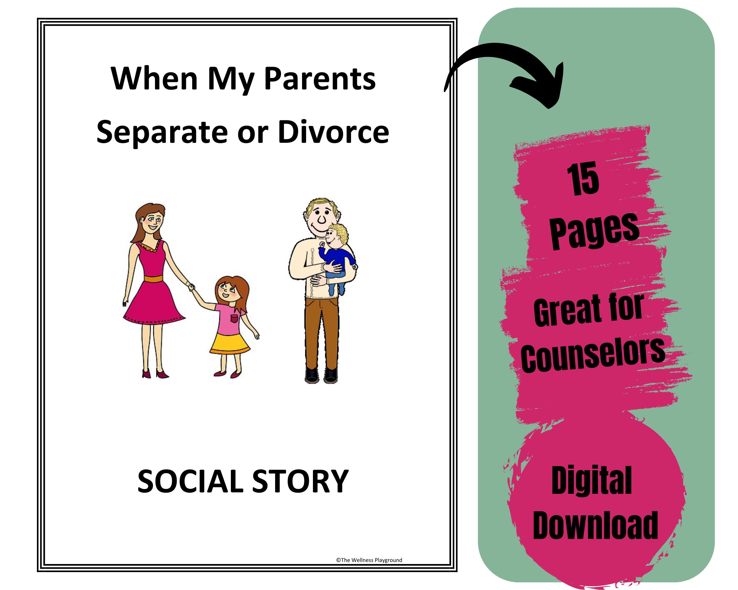 Divorce Social Story for Kids: Family Separation Support (PDF) - Etsy