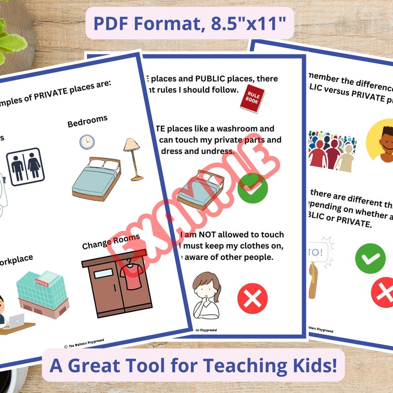 Public and Private Places Social Story: Special Education (PDF) - Etsy