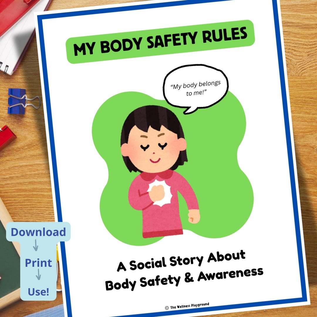 Body Safety Social Story for Kids | Teaching Safe Vs Unsafe Touch ...