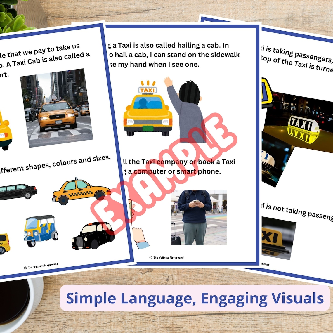 Social Story: Taking A Taxi | Hailing A Cab Life Skills Lesson ...