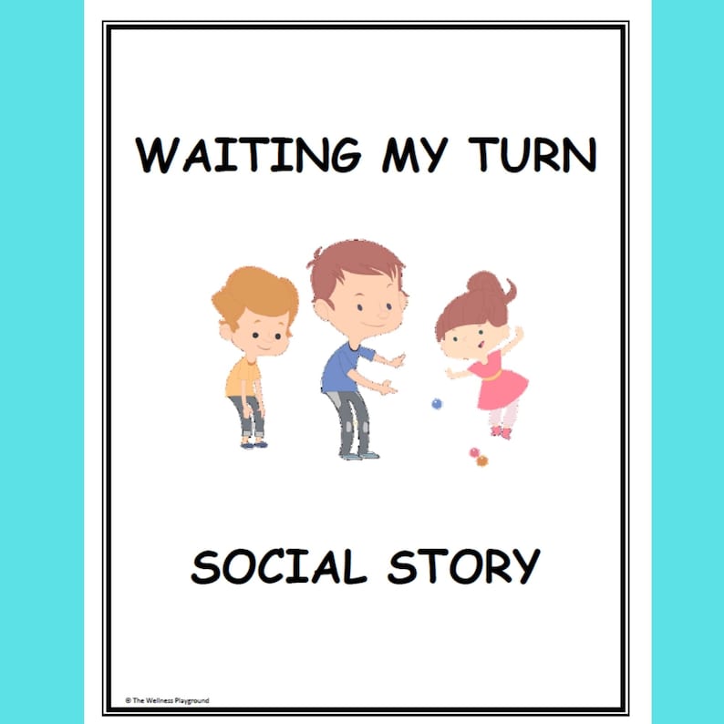 Printable Social Story | Taking Turns | Waiting My Turn | Digital ...